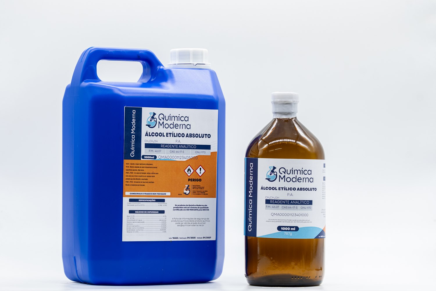 ALCOOL ETILICO ABSOLUTO PA 50L - QUÍMICA MODERNA - Química Moderna para ...
